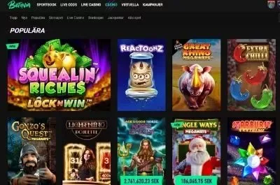 Betinia Casino » Få 2500 SEK i Bonus - Snabba Uttag & Spel